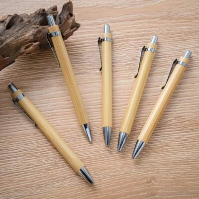 Biodegradable eco friendly Bamboo pen blue /black | eBay