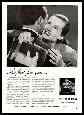 1948 Prudential Life Insurance The First Five Years Of Marriage Vintage ...