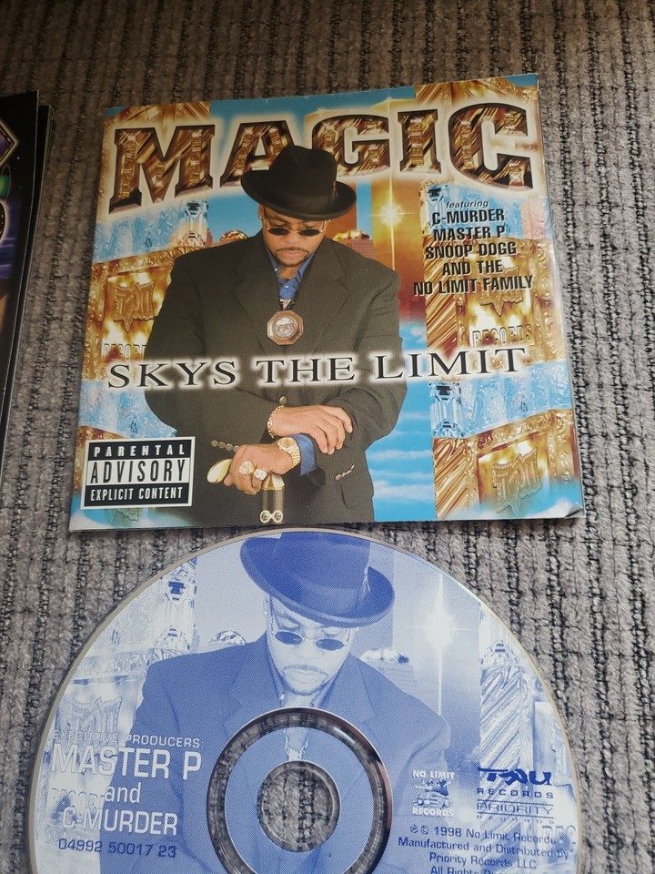 Magic Skys The Limit / Thuggin' Cd Lot No Limit Records Master P C ...