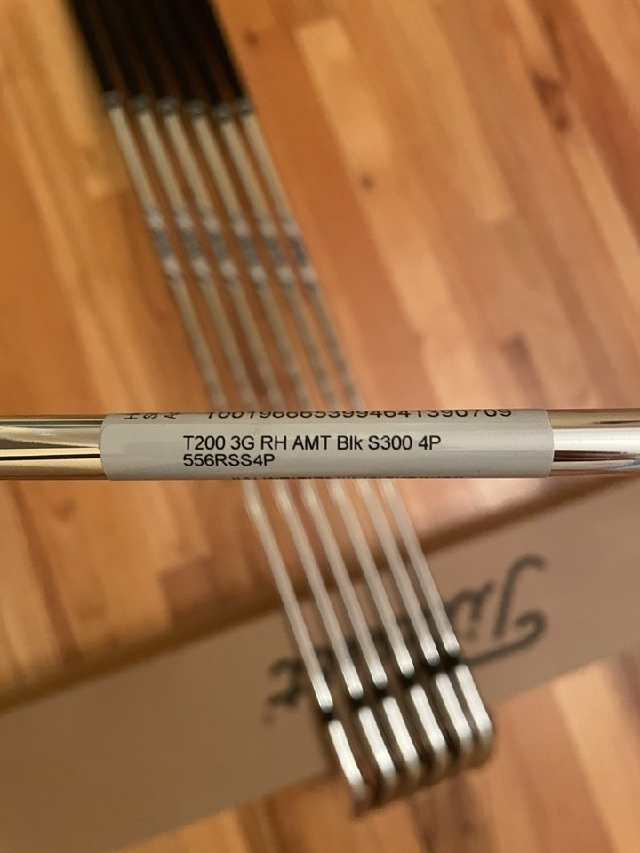 2023 TITLEIST T200 IRONS 4-PW AMT BLACK S300 STIFF VERY GOOD | eBay