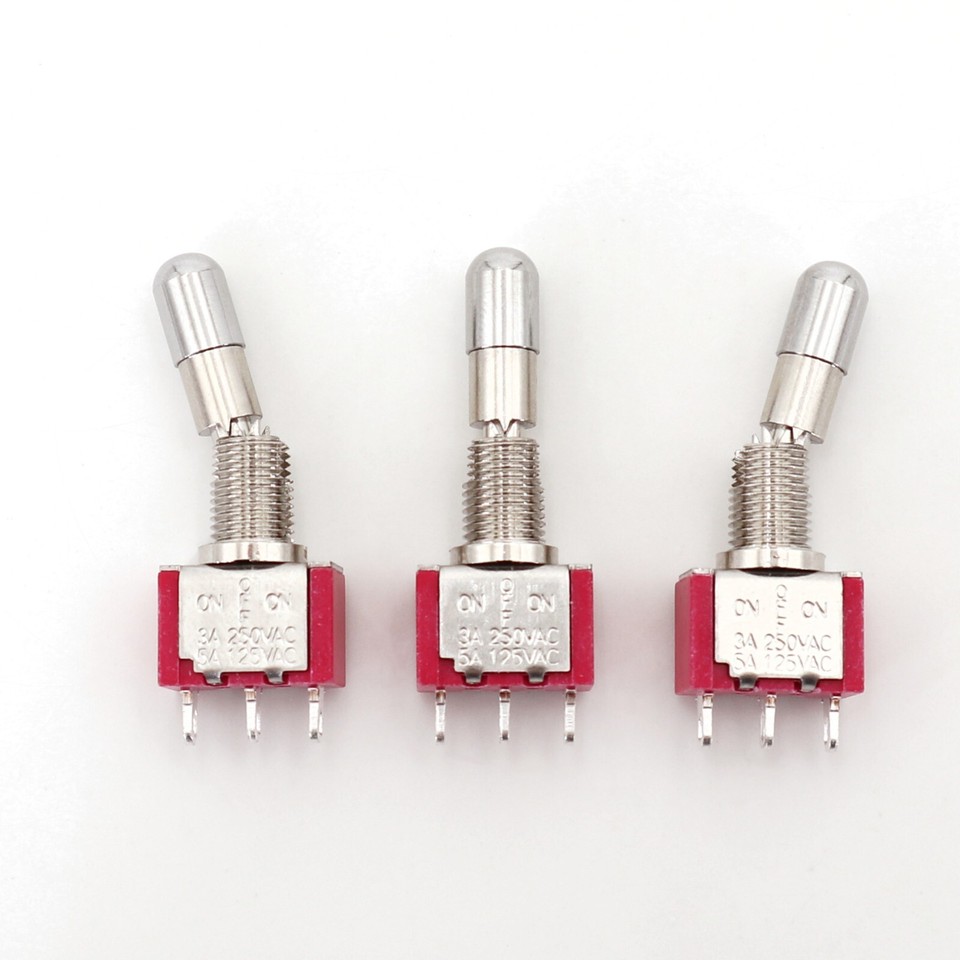 5Pcs SH T8014-LK Locking Lever 3Pin ON-OFF-ON 3-Position SPDT Mini ...