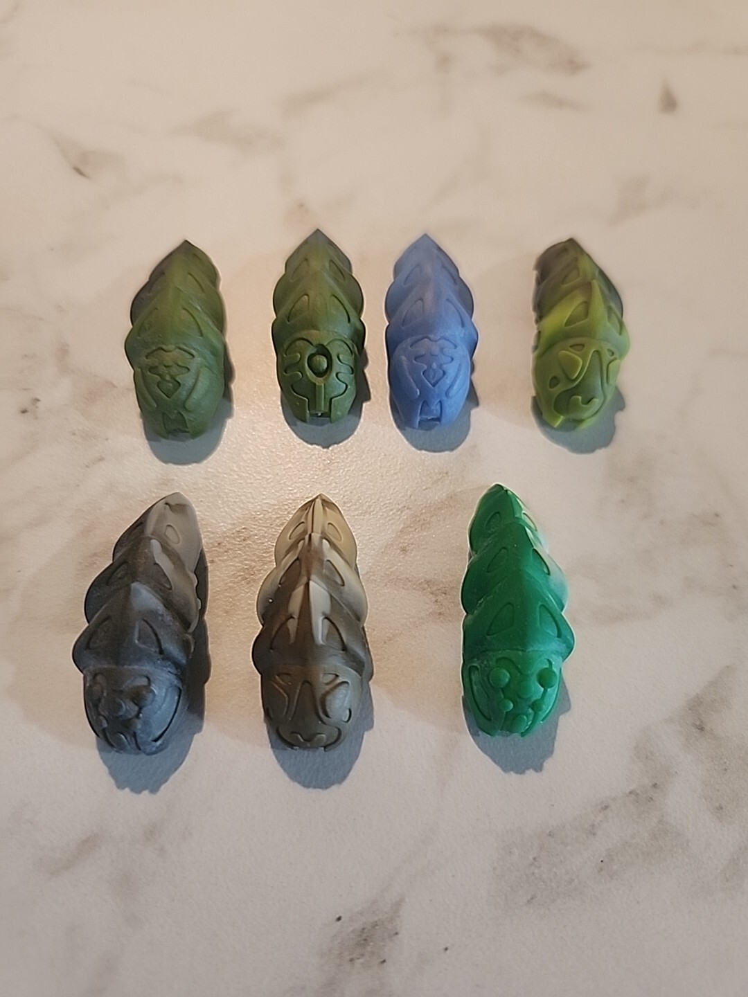 Lego Bionicle lot of 7 Rahkshi Kraata 8580 Various colors & stages Like ...