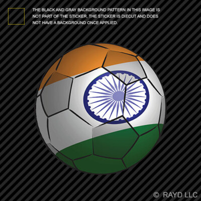 India Soccer Ball Sticker Self Adhesive Premium Vinyl Indian Flag ...