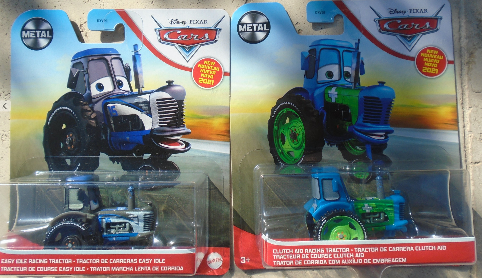 NEW 2021 Disney Pixar Cars Clutch Aid Racing Tractor and Rusteze Cruz ...