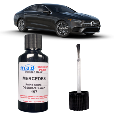 MERCEDES BENZ OBSIDIAN SCHWARZ BLACK TOUCH UP KIT BRUSH REPAIR PAINT ...