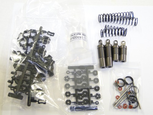 NEW KYOSHO 4WD Shocks Set Front & Rear GUNMETAL TURBO OPTIMA PRO ...