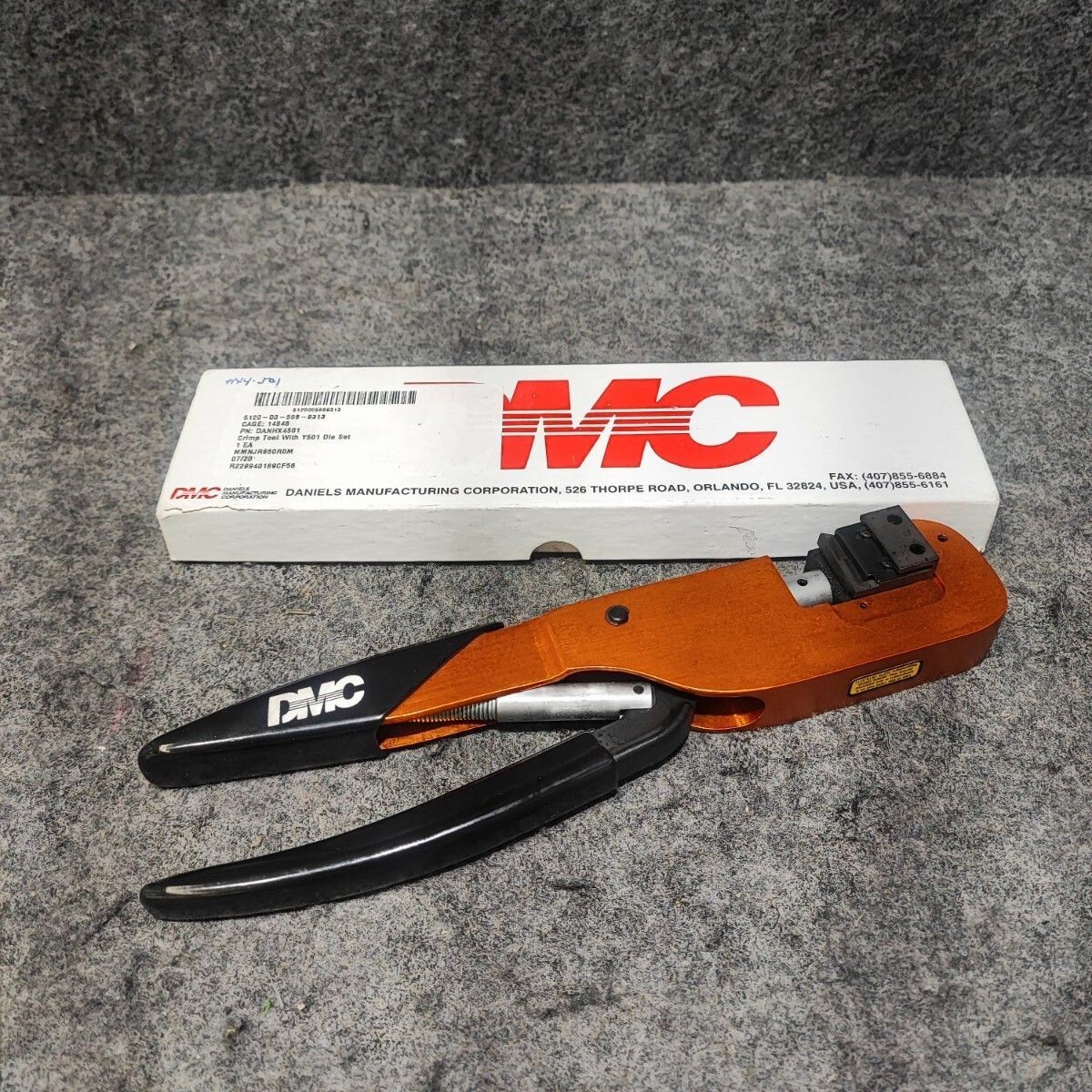 DMC HX4 M22520/5-01 Open Frame Crimp Tool Crimping Plier Crimper Orange ...