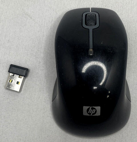 Hewlett Packard Wireless Optical Mouse - Black W/Dongle Model: MORFD7UL ...