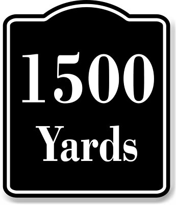 1500 Yards Distance Marker Running Race Marathon BLACK Aluminum ...