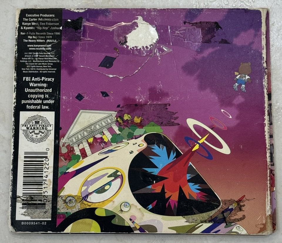 Kanye West YE Signed Autographed Graduation CD Full Signature PSA/DNA ...