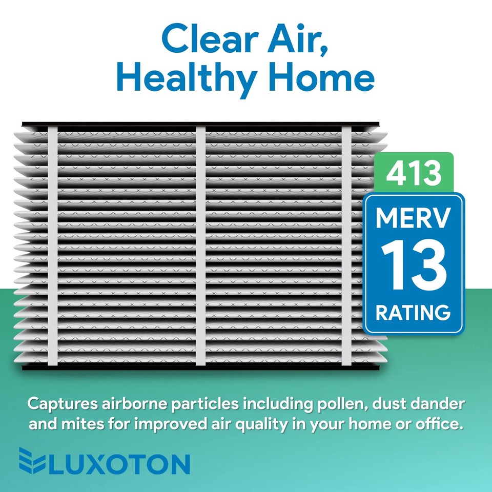 LUXOTON for AprilAire 413 Replacement Filter - 1 Pack Collapsible ...