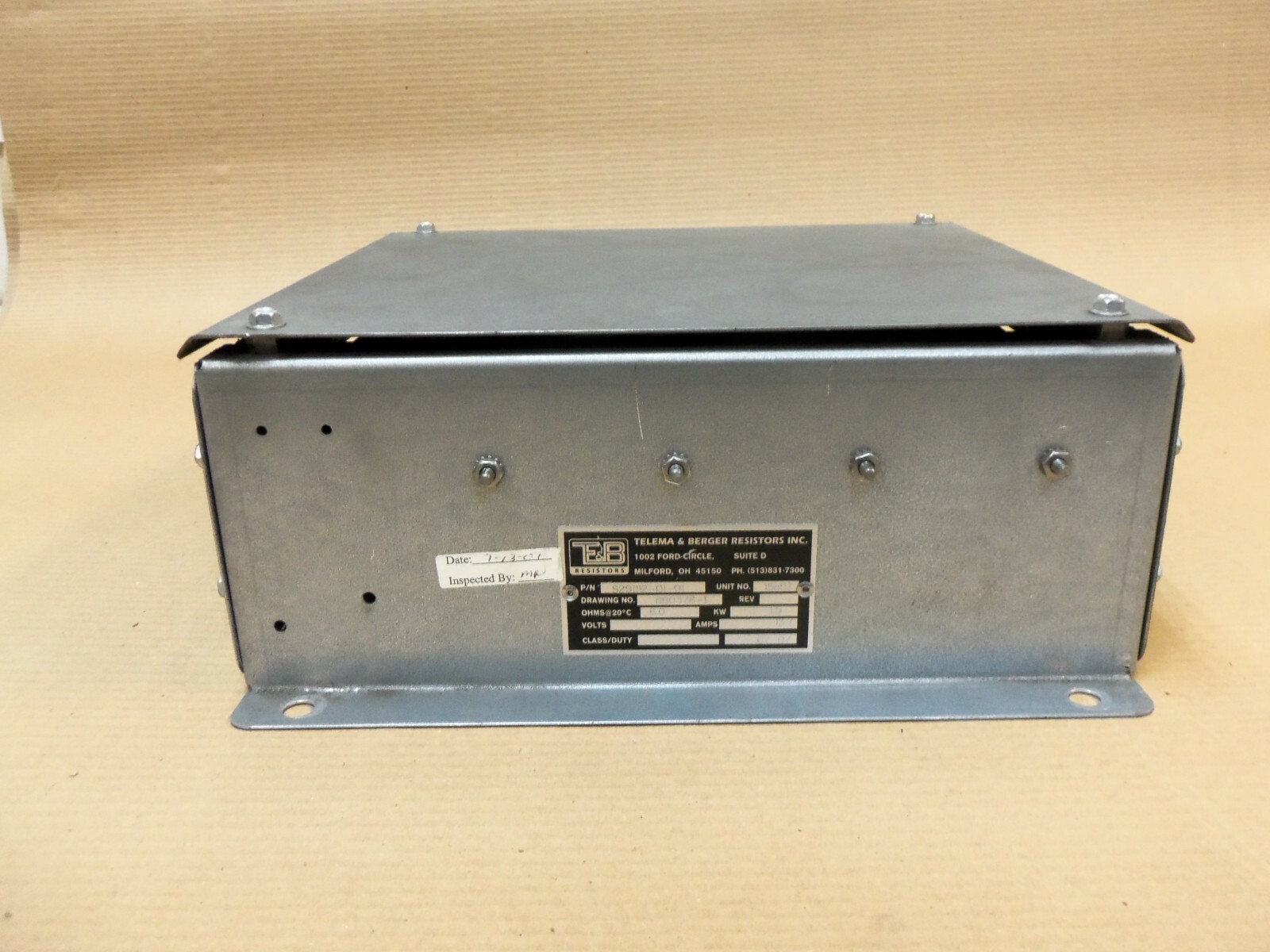 TELEMA & BERGER S291112-01-01 RESISTOR 8 OHMS, 13.7 AMPS, 1.5 KW | eBay