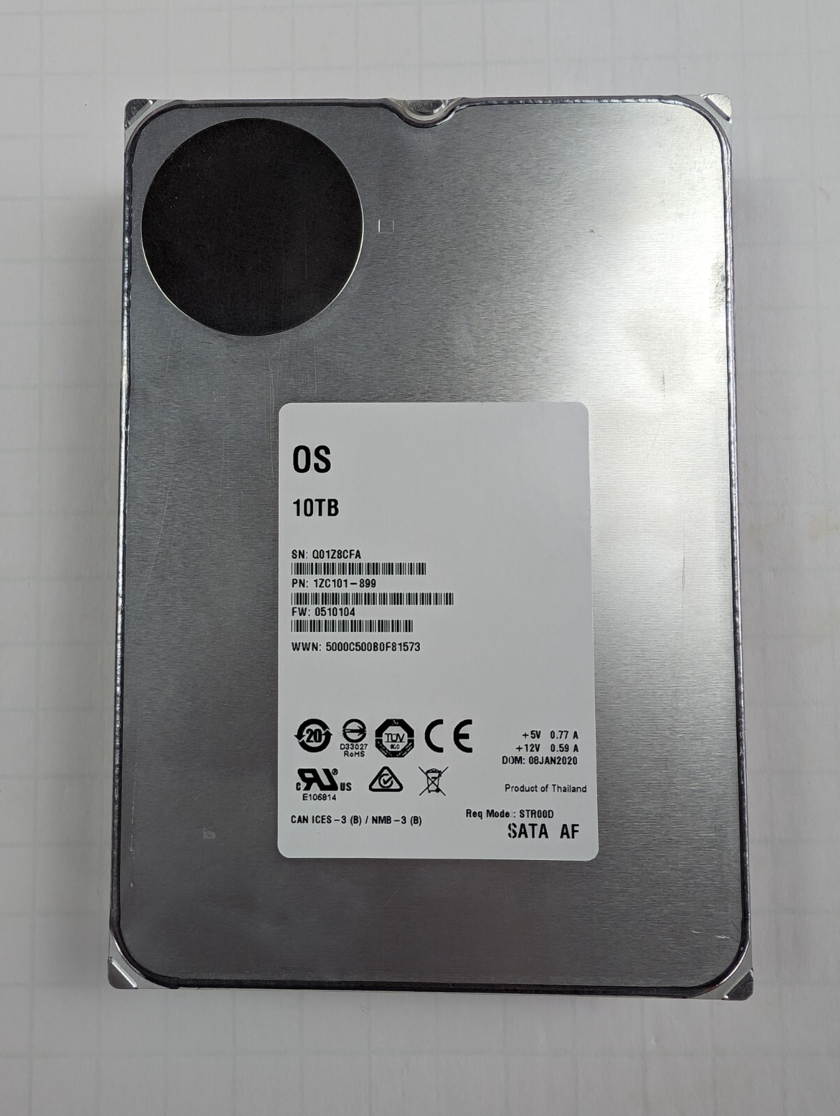 10TB SATA 7200RPM 3.5" Desktop PC HDD — Comparable With ST10000DM0004 ...