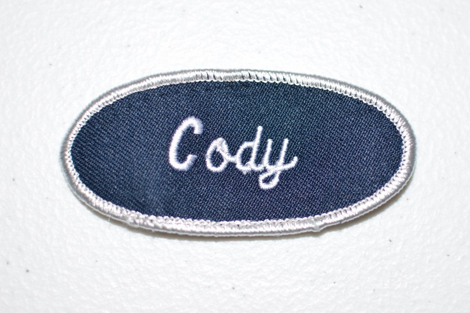Embroidered Name Tag Patch for Work Shirt Jacket Uniform Sales Mechanic ...