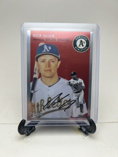 2023 Topps Chrome Platinum Refractor NICK ALLEN #381 Oakland Athletics ...