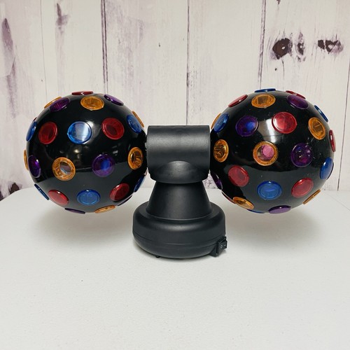 Rotating Twin Disco Multicolor Light Ball Vintage Style Party Lamp ...