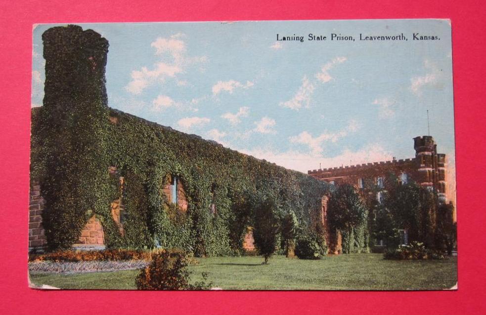 LEAVENWORTH KANSAS LANSING STATE PRISON VINTAGE POSTCARD | eBay