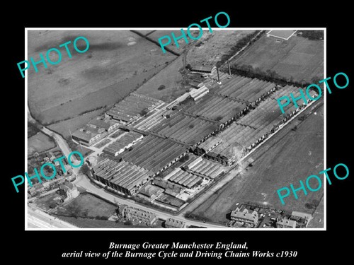 OLD 6 X 4 HISTORIC PHOTO BURNAGE MANCHESTER ENGLAND THE CYCLE WORKS ...