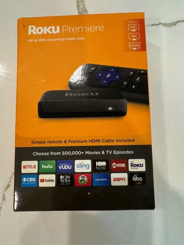 Roku Premiere 4k & HDR Streaming Made Easy Streams Simple Remote ...