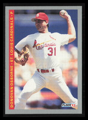 Donovan Osborne 1993 Fleer #129 St. Louis Cardinals | eBay
