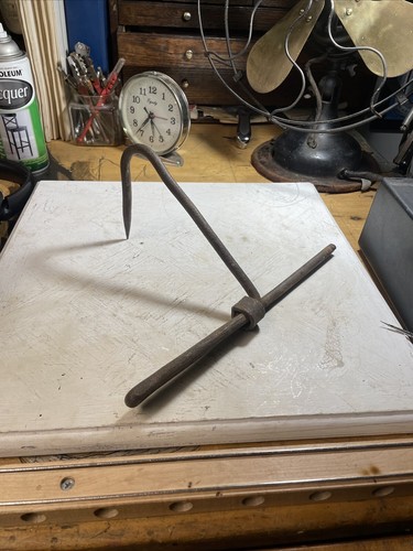Antique Wrought Iron Butchers Hay Hook Farm Tool | eBay