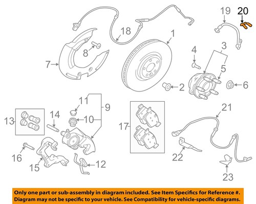 LAND ROVER OEM 02-05 Freelander Brake-Front-Brake Hose Clip EJP7813 | eBay