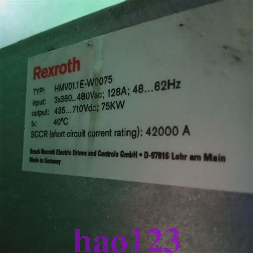 Rexroth HMV01.1E-W0075-A-07-NNNN Servo Driver Used test good DHL/FedEx ...