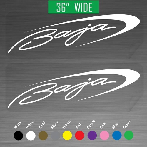 36" Baja Boat Outboard Motor Marine Decals Vinyl Stickers One Pair A ...