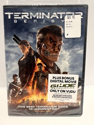 Terminator Genisys (DVD, 2015) Arnold Schwarzenegger New Sealed Disc ...