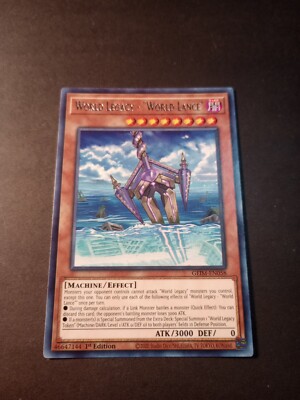 Yu-Gi-Oh! World Legacy - "World Lance" 1st Edition Rare Card GEIM-EN058 ...