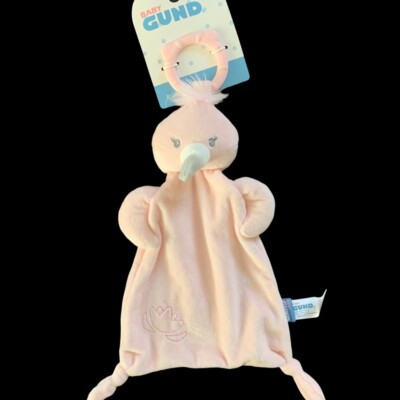 NWT BABY GUND Toothpick FLAMINGO Teether Lovey Plush #6054288 | eBay