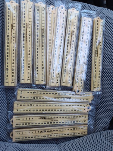 Lot of 13 Folding Meter Stick Ruler - School Teacher Supplies New In ...