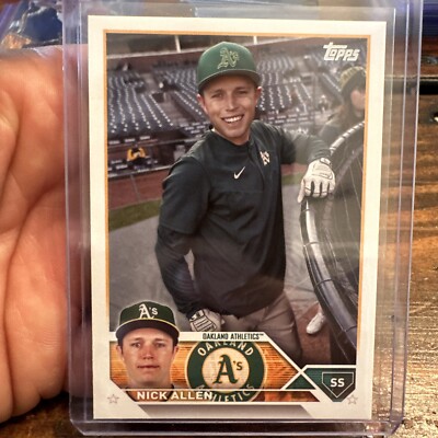 2023 NICK ALLEN TOPPS SERIES 2 GOLDEN MIRROR SSP IMAGE VARIATION #521 ...