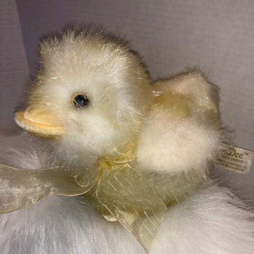 Dan Dee Collectors Choice Sparkly Fuzzy Yellow Duck Chick Plush Stuffed ...