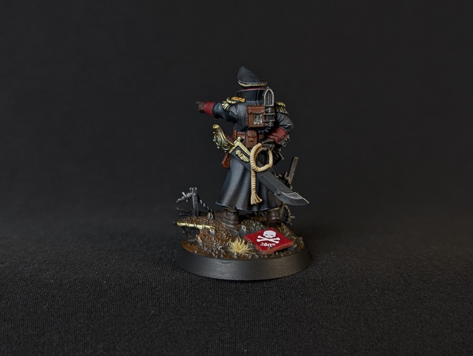 COMMISSION painted Death Korps of Krieg Commissar Astra Militarum ...