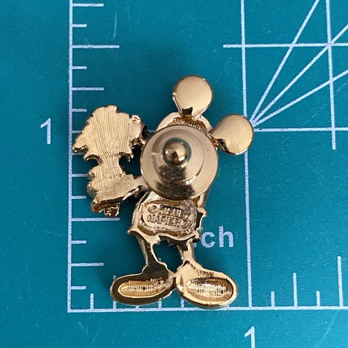 DISNEY Napier Mickey Mouse Brooch Pin Gold-Tone Bouquet Enamel Flowers ...