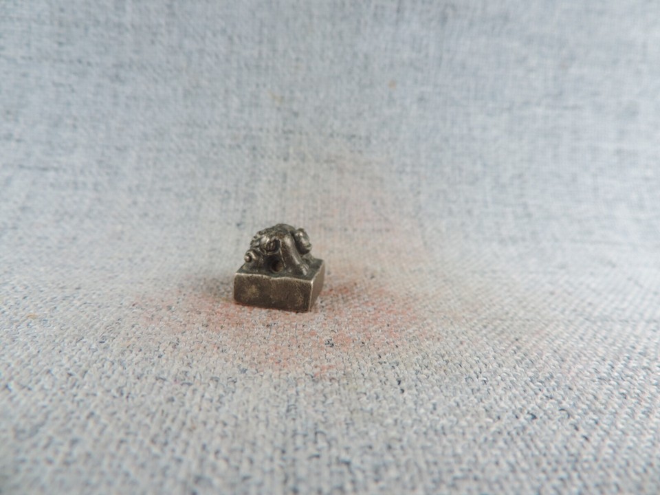 China Vintage Copper Signet Set Chinese Office Kanji Wax Stamp Seal ...