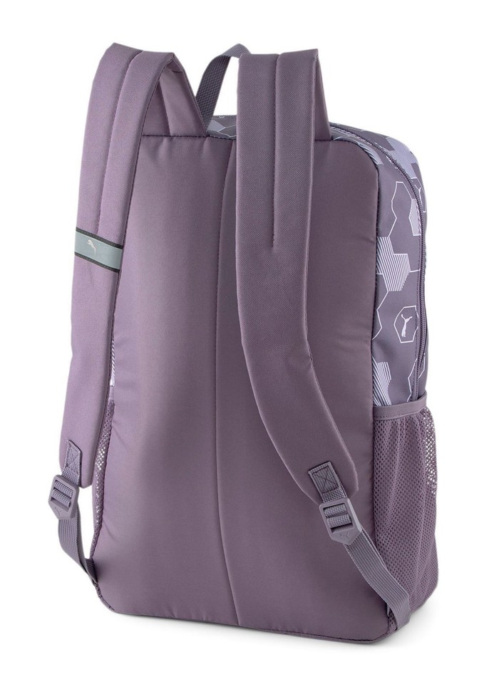 PUMA Beta Backpack Rucksack Rucksack Purple Charcoal-Logo Hexagon AOP ...