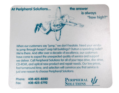Vtg Computing Silicon Valley Peripheral Solutions Mousepad NOS Early Rare USA | eBay