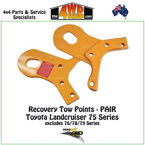 ROADSAFE 4WD Tow Points Heavy Duty Rated fit 75 Series Toyota ...