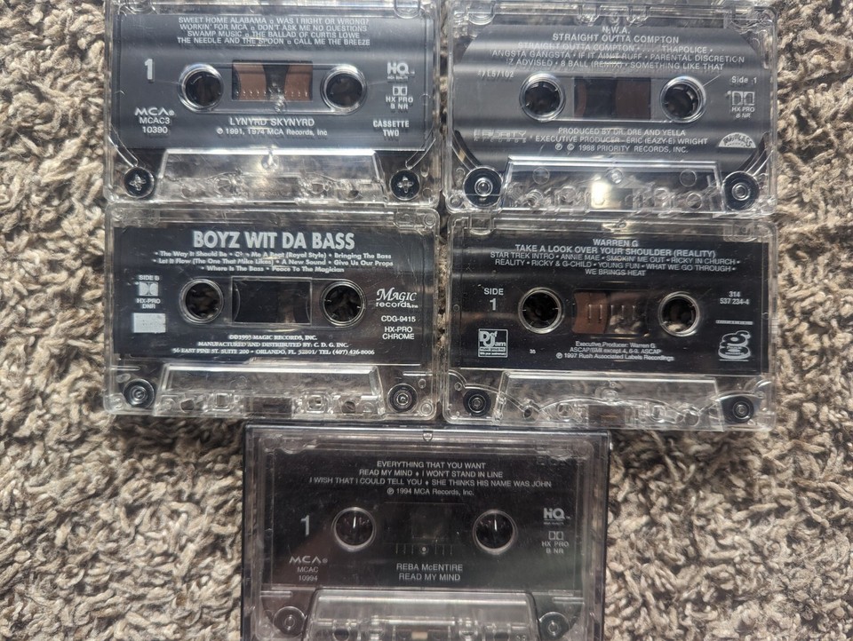 Lot Of 190 Vintage Rock, Rap, Hip Hop Cassette Tapes | eBay