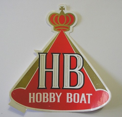 VECCHIO ADESIVO AUTO MOTO /Old Sticker HB INTERNATIONAL HOBBY BOAT (cm ...