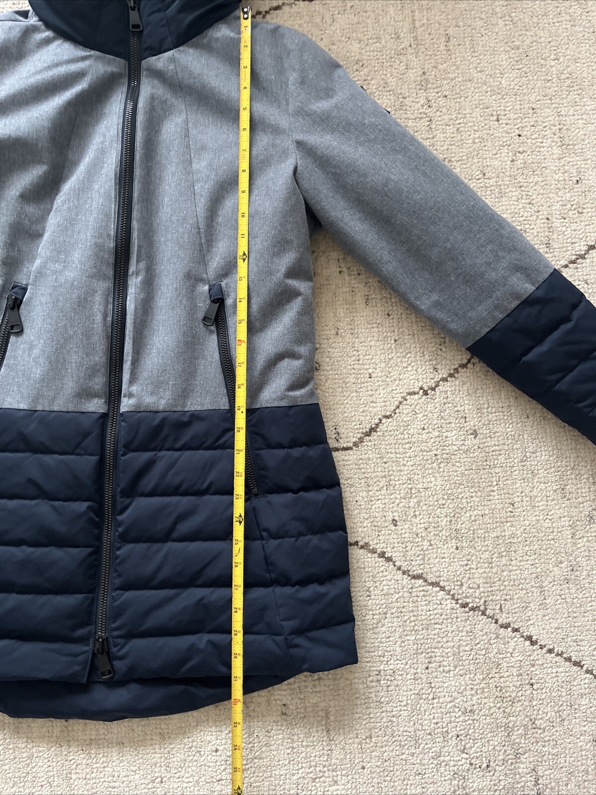$390 Lole Faith Jacket Size M 650 Down fill Winter Coat blue/navy Fast ...