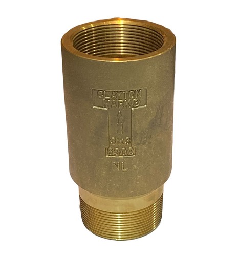 CLAYTON MARK , 6302-3X3 CM BRASS CHECK VALVE 3 NL - New | eBay