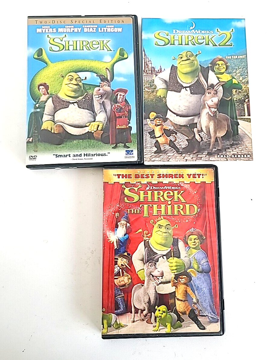 Shrek DVD Set Includes Shrek 1 2 and 3 | eBay