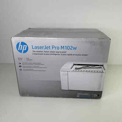Brand NEW HP LaserJet Pro M102w Wireless Monochrome Laser Printer ...