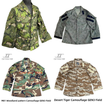 Camo Tactical GEN3 Training Jacket Top G3 Long Sleeved Jacket Combat ...