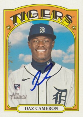 2021 Topps Heritage High Box Topper Daz Cameron Signed Autograph Auto ...