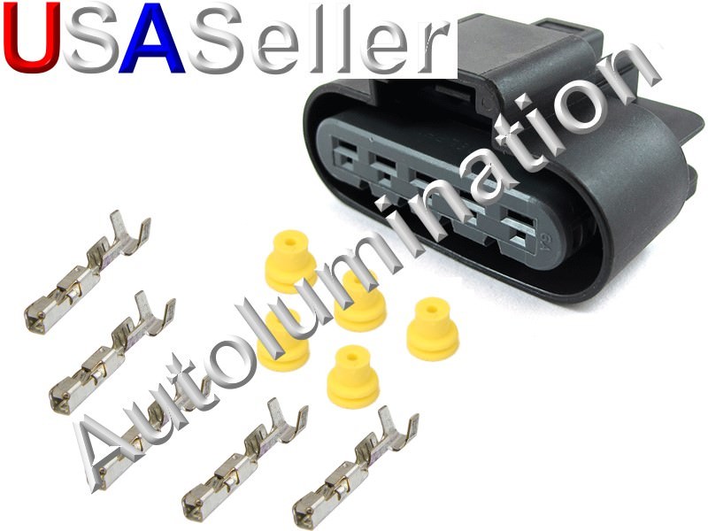 Connector Headlight Buick Cadillac Chevy GMC Delphi 13521463 GT 280 5 ...