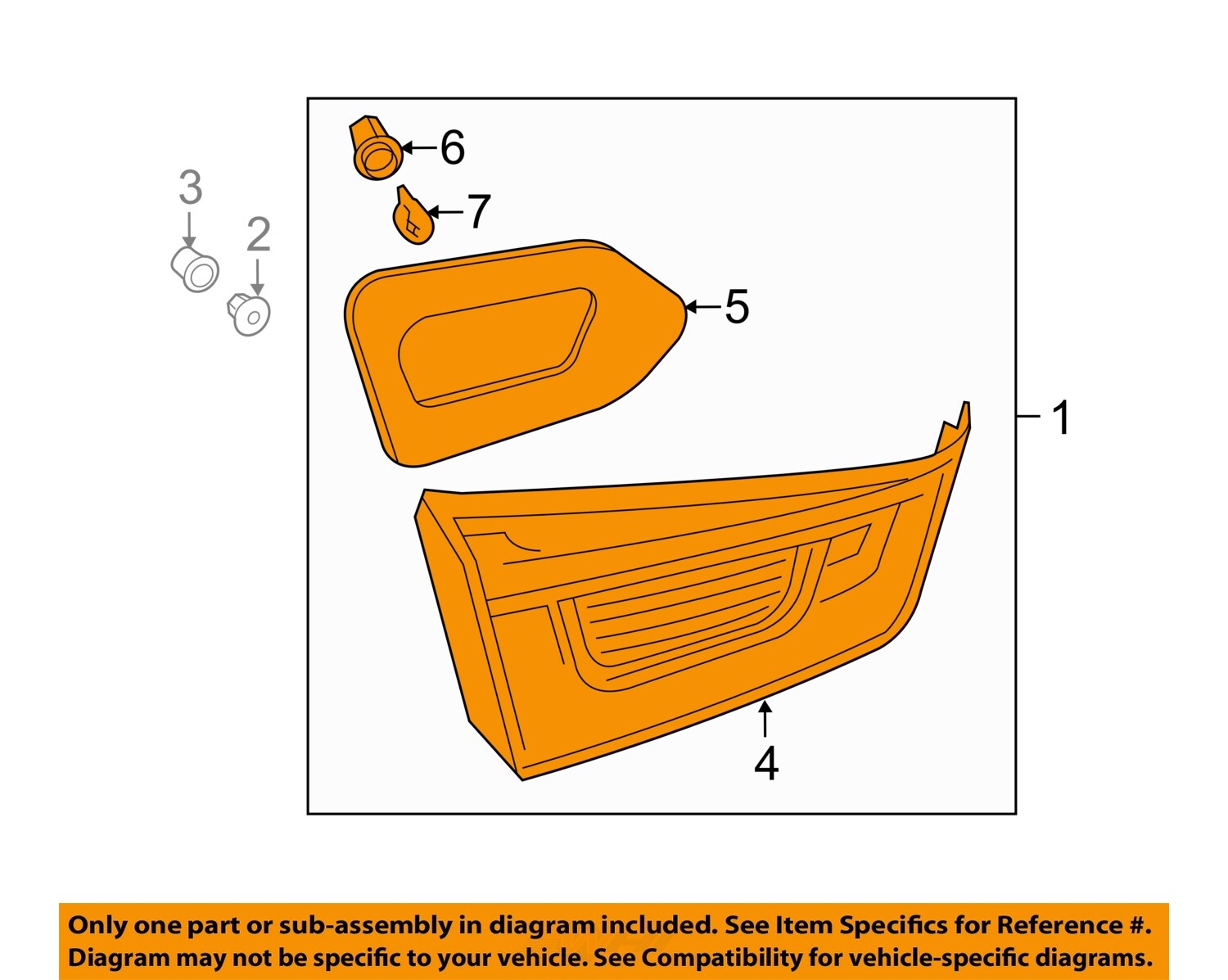 MITSUBISHI OEM 11-19 Outlander Sport Backup Lamps-Backup Lamp 8336A088 ...